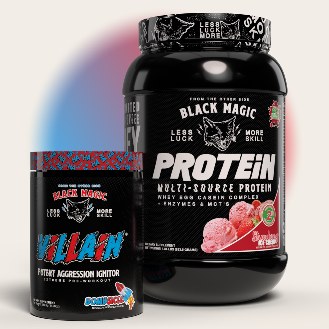 Training Recovery Stack (Villian Preworkout & Horchata Protein) | Black Magic Supply Supplements